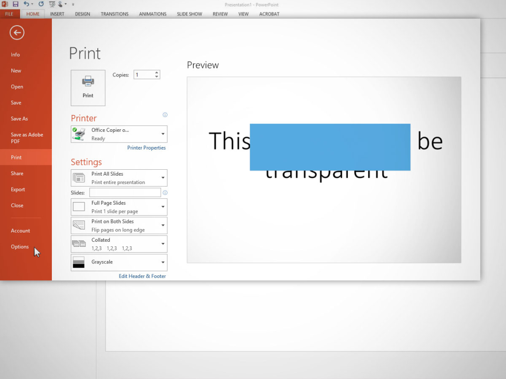 Office Design 101: Suite Tip #3 – Printing Semi-transparent Objects ...